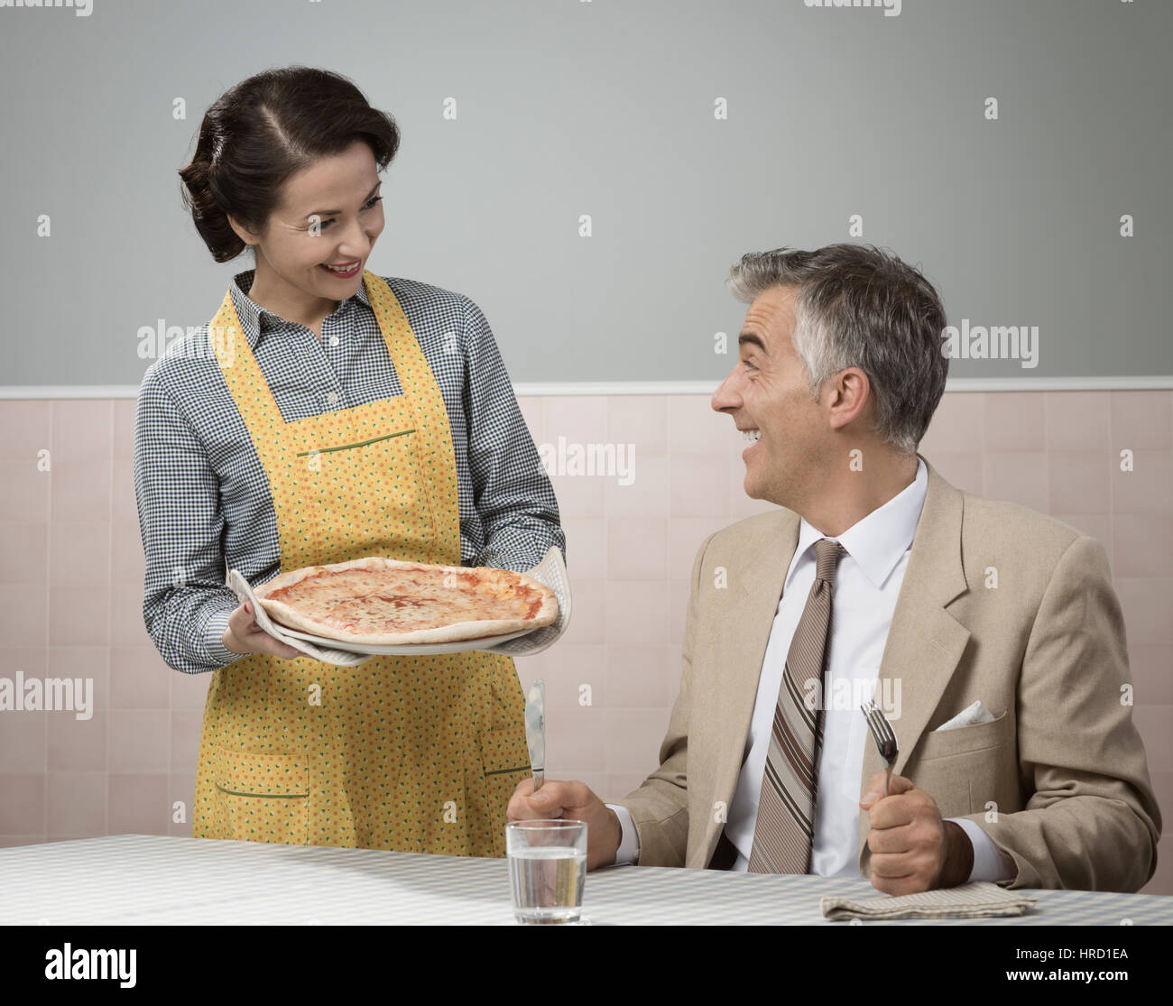 1970s family having dinner hi-res stock photography and images - Alamy