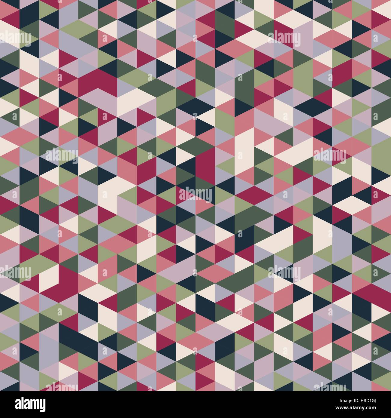 Retro style triangle pattern. Randomly colored triangles, vertical ...