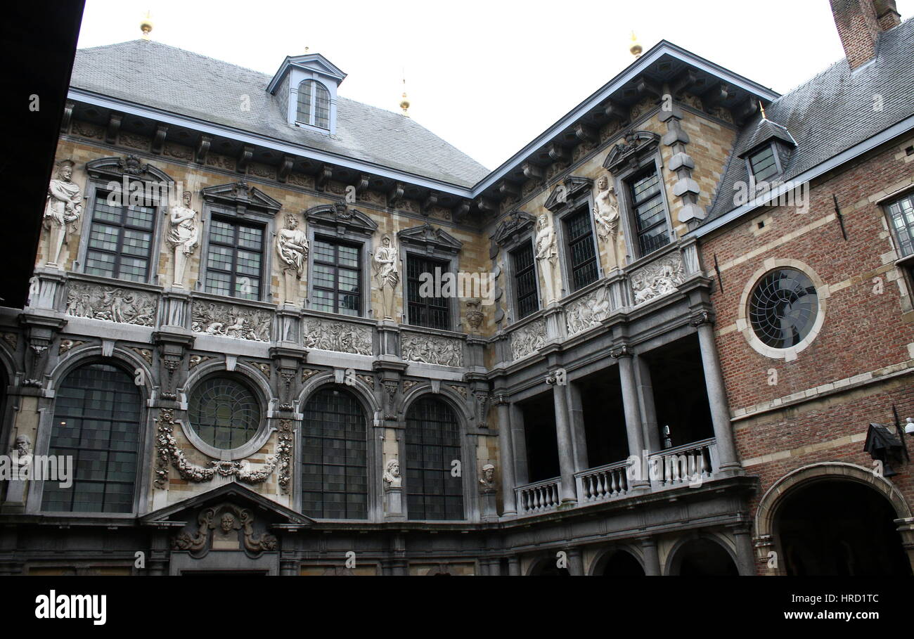 Rubens House (Rubenshuis) museum, Wapper square, Antwerp, Belgium ...