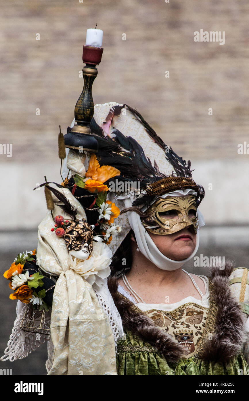 images of the Roman Carnival, held in Piazza del Popolo in Rome, with ...