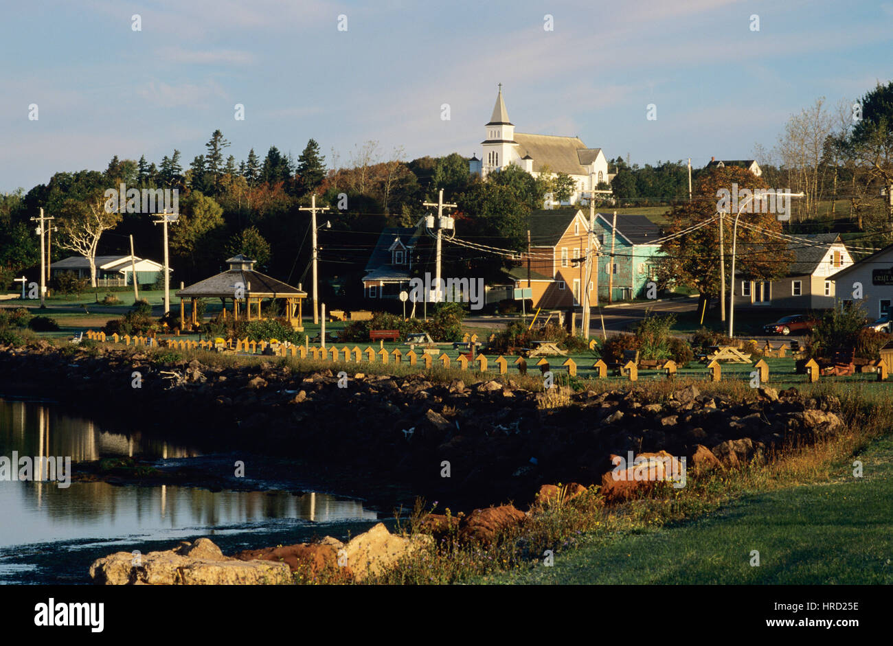 Small town, Gaspe Peninsula, Quebec, Canada Stock Photo - Alamy