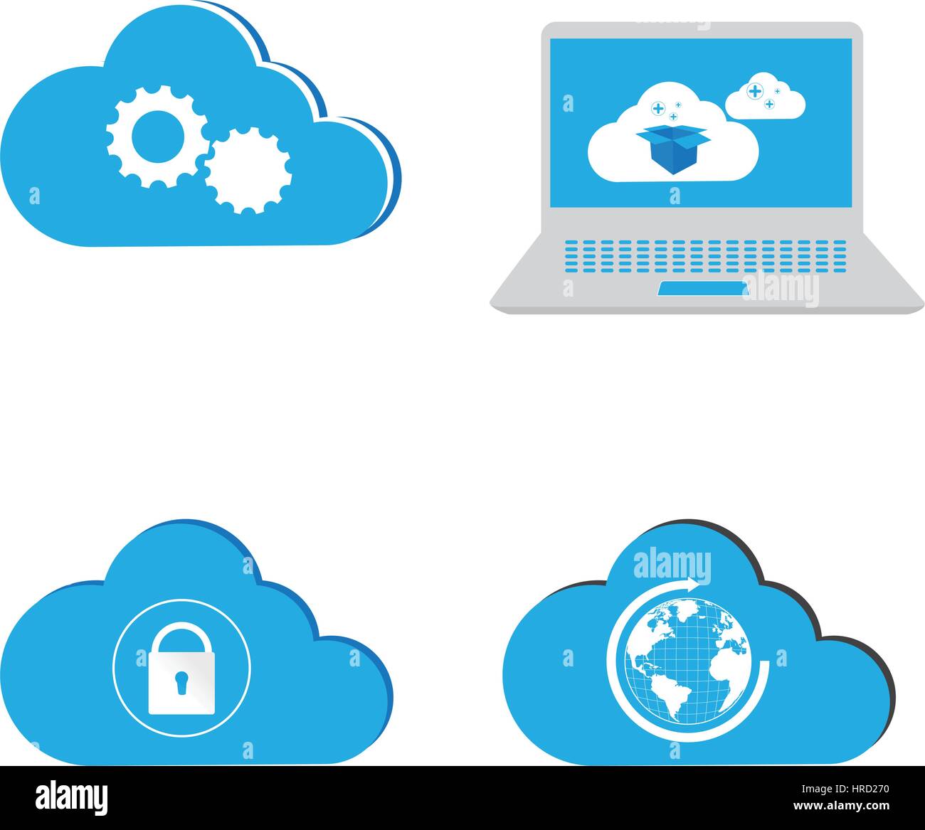 Cloud computing illustration Stock Vector Image & Art - Alamy