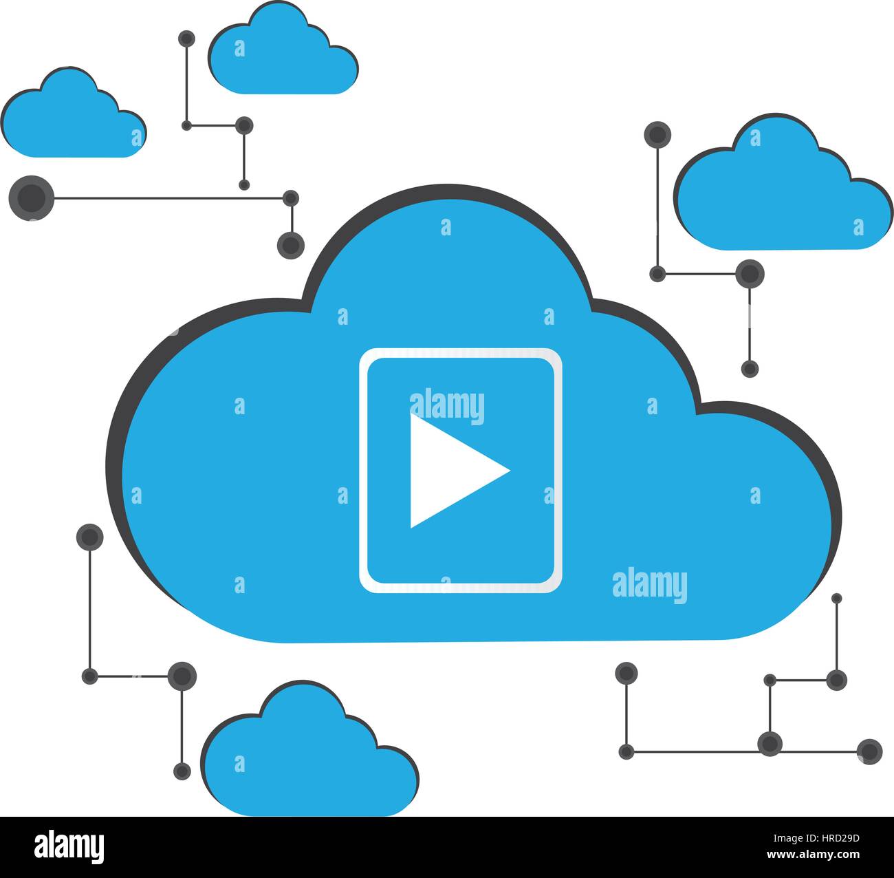 Cloud computing illustration Stock Vector Image & Art - Alamy