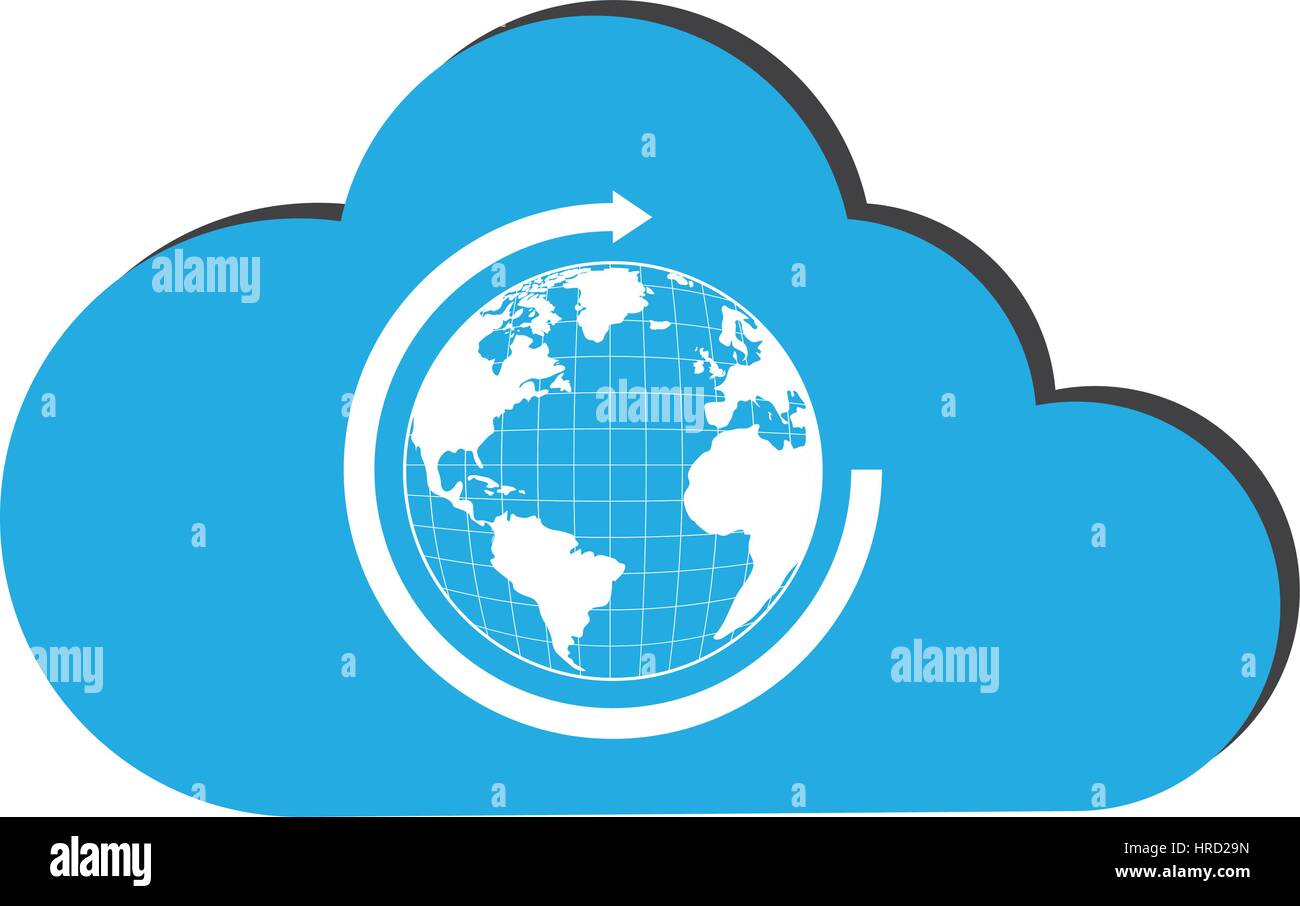 Cloud computing illustration Stock Vector Image & Art - Alamy