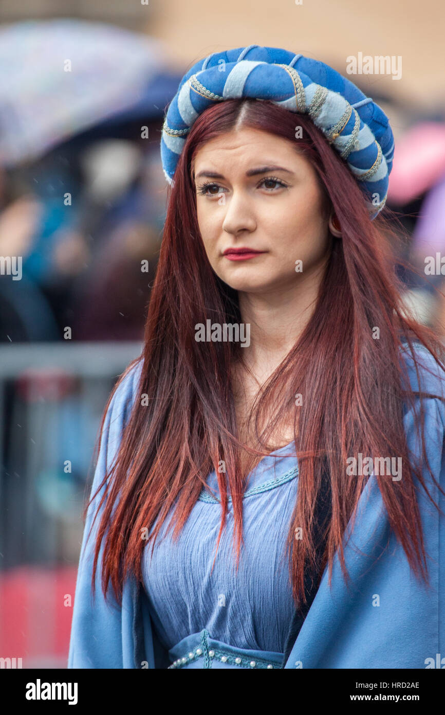images of the Roman Carnival, held in Piazza del Popolo in Rome, with ...