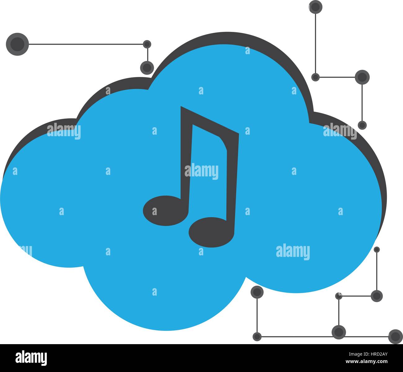 Cloud computing illustration Stock Vector Image & Art - Alamy