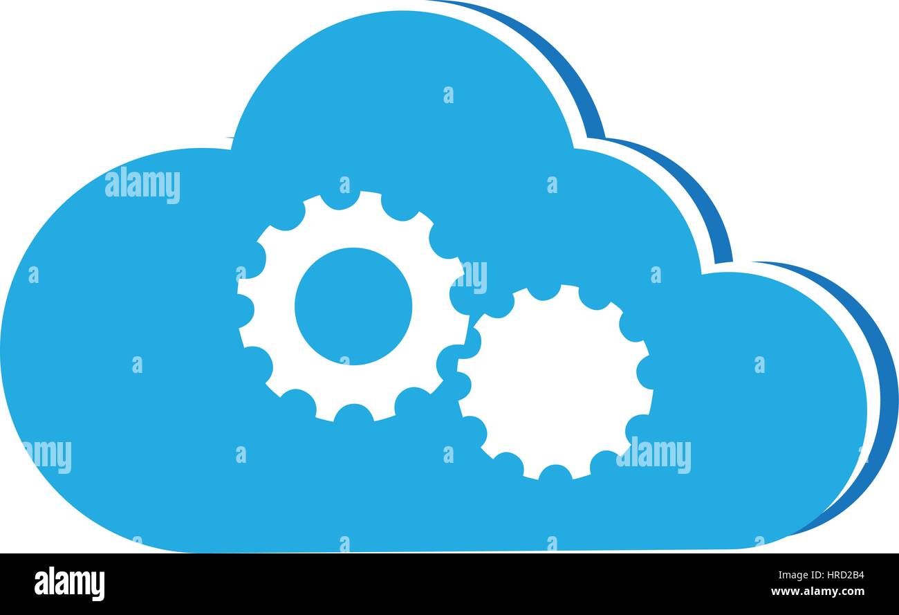 Cloud computing illustration Stock Vector Image & Art - Alamy