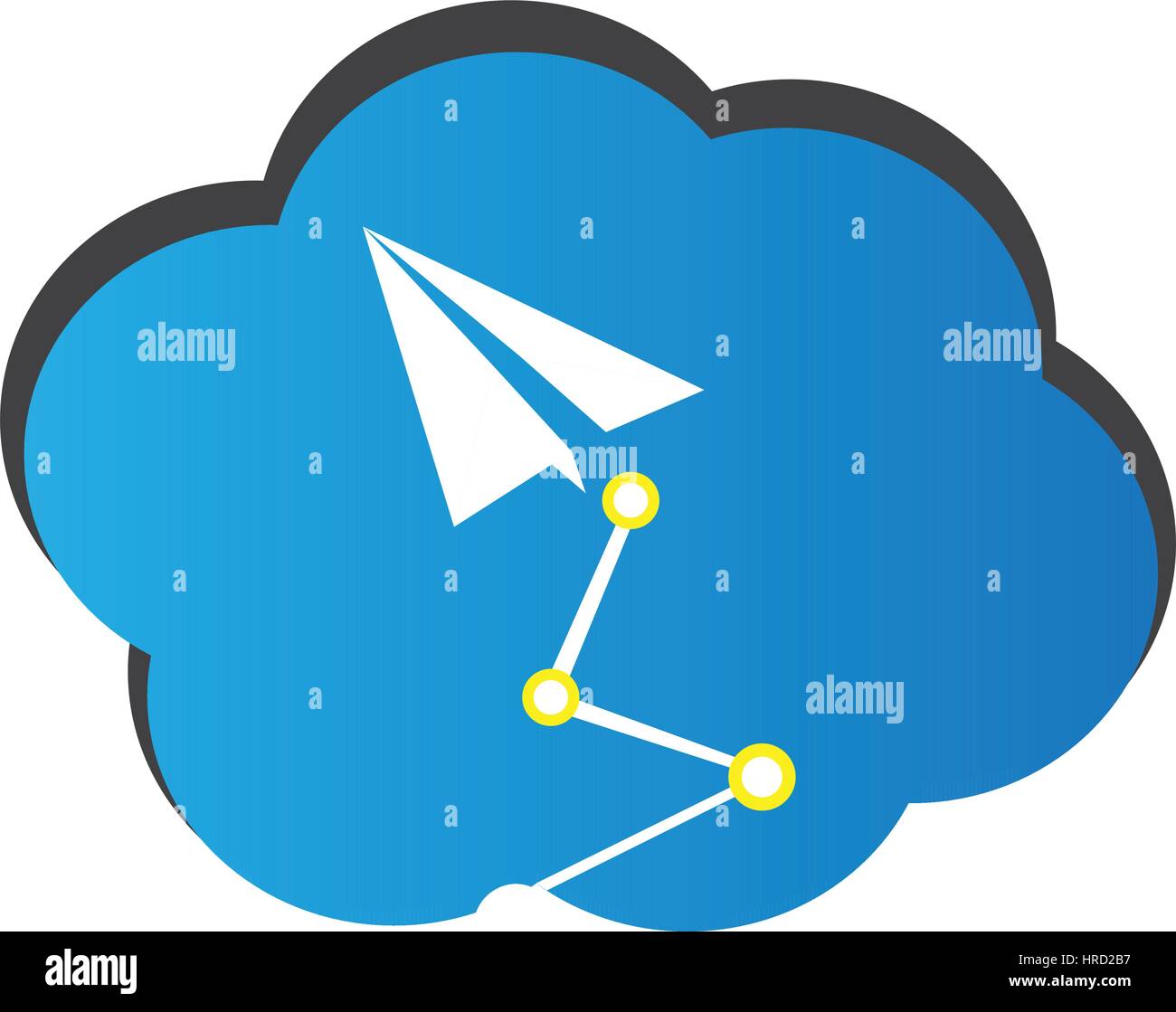 Cloud computing illustration Stock Vector Image & Art - Alamy