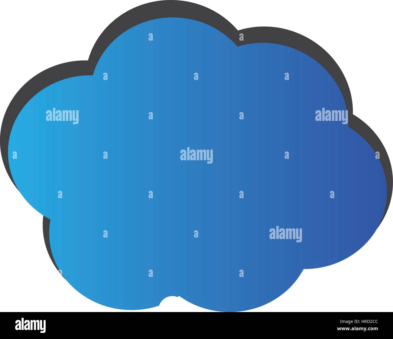 Isolated blue cloud Stock Vector Image & Art - Alamy
