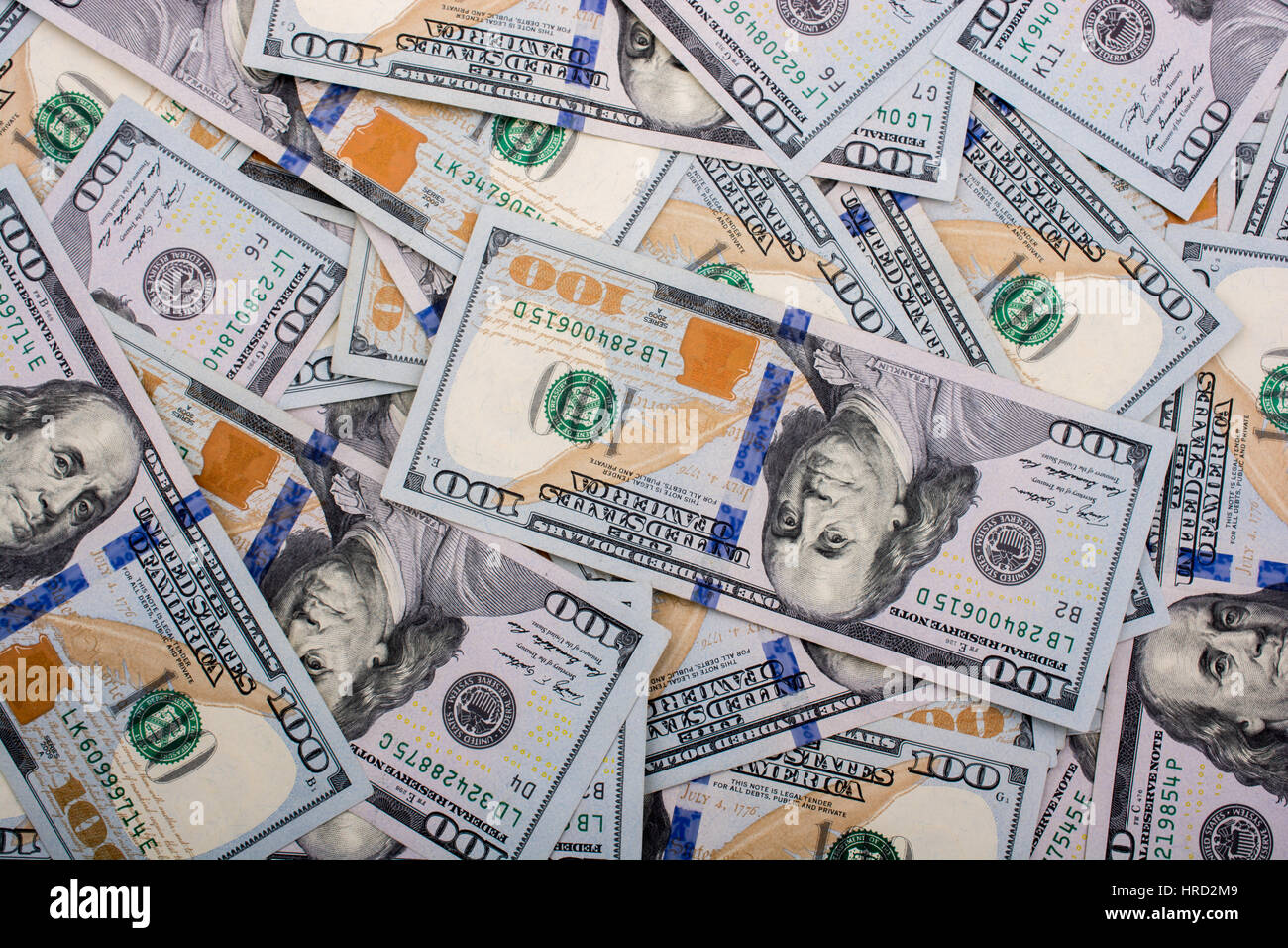 Banknotes of US dollar spread around on the ground Stock Photo - Alamy