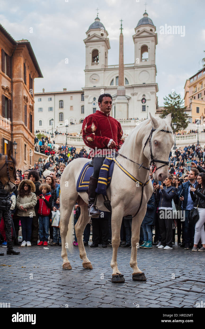 images of the Roman Carnival, held in Piazza del Popolo in Rome, with ...