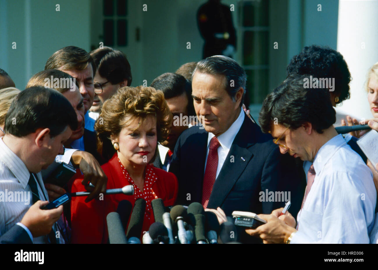 Secretary of Transportion Elizabeth Dole and her husband Senator Robert ...