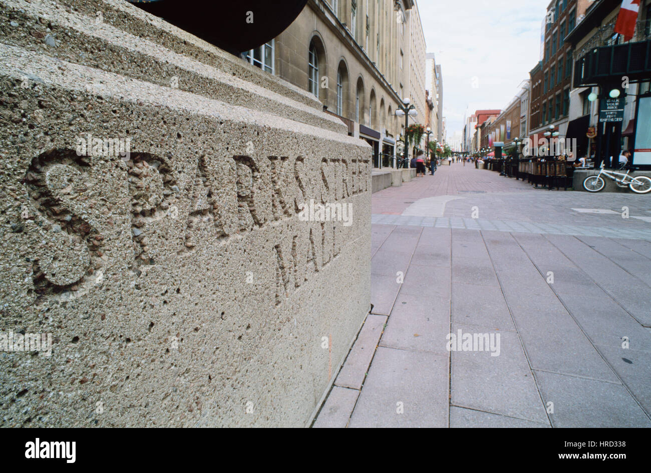 Sparks Street Sign for the Historic Sparks Street, Ottawa, Ontario ...