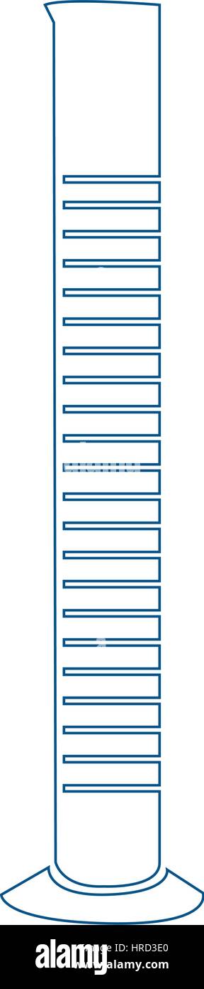 Isolated test tube outline Stock Vector Image & Art - Alamy