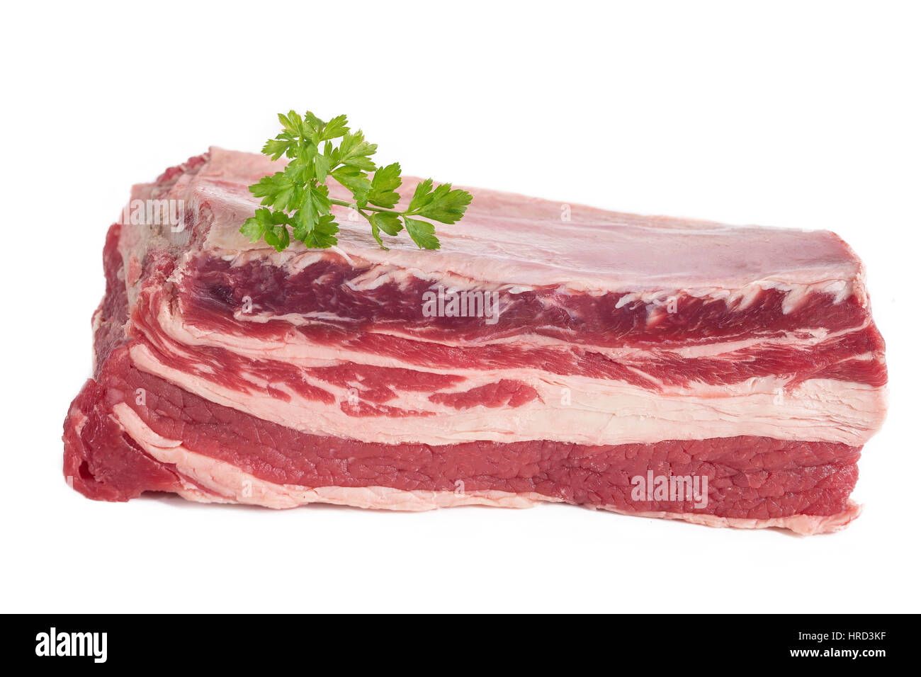 Raw briskets isolated on white Stock Photo - Alamy