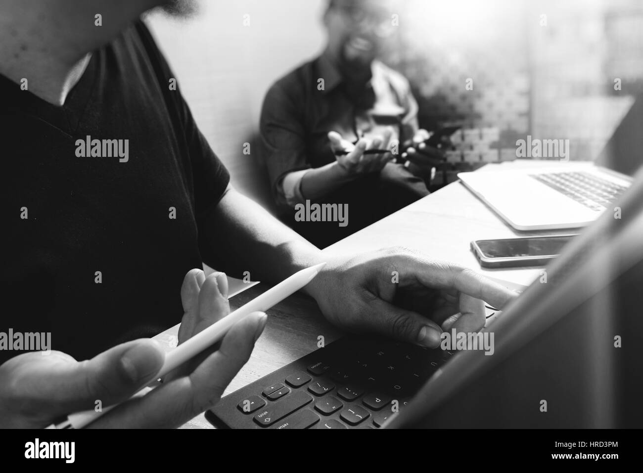 Entrepreneur telephone Black and White Stock Photos & Images - Alamy