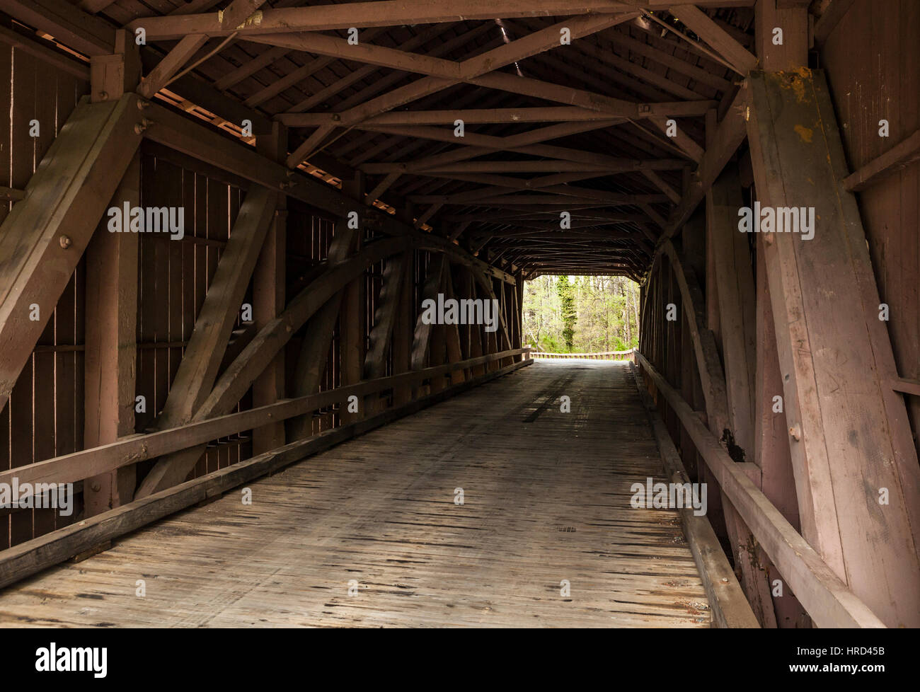 The Jericho covered bridge near Jerusalem in Harford County, Maryland ...