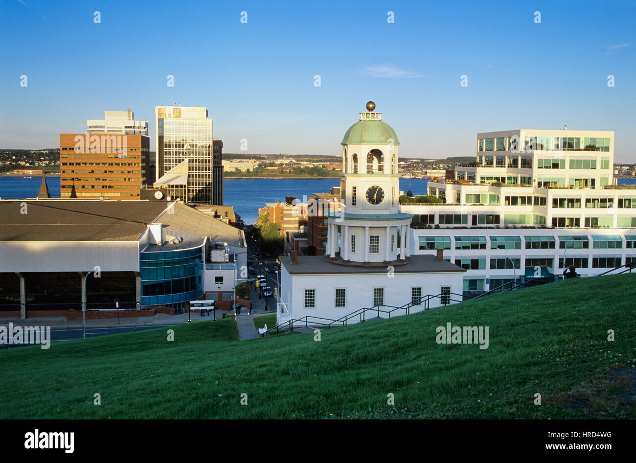 View of the Old Town Clock and Downtown Halifax as seen from the ...