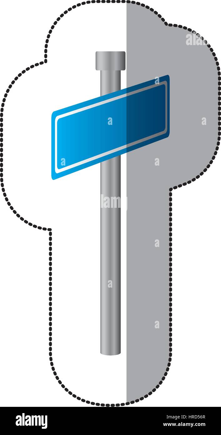 Roadsign blue sky Stock Vector Images - Alamy