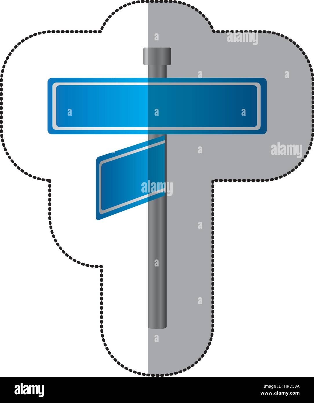 Directional sign boards Stock Vector Images - Alamy