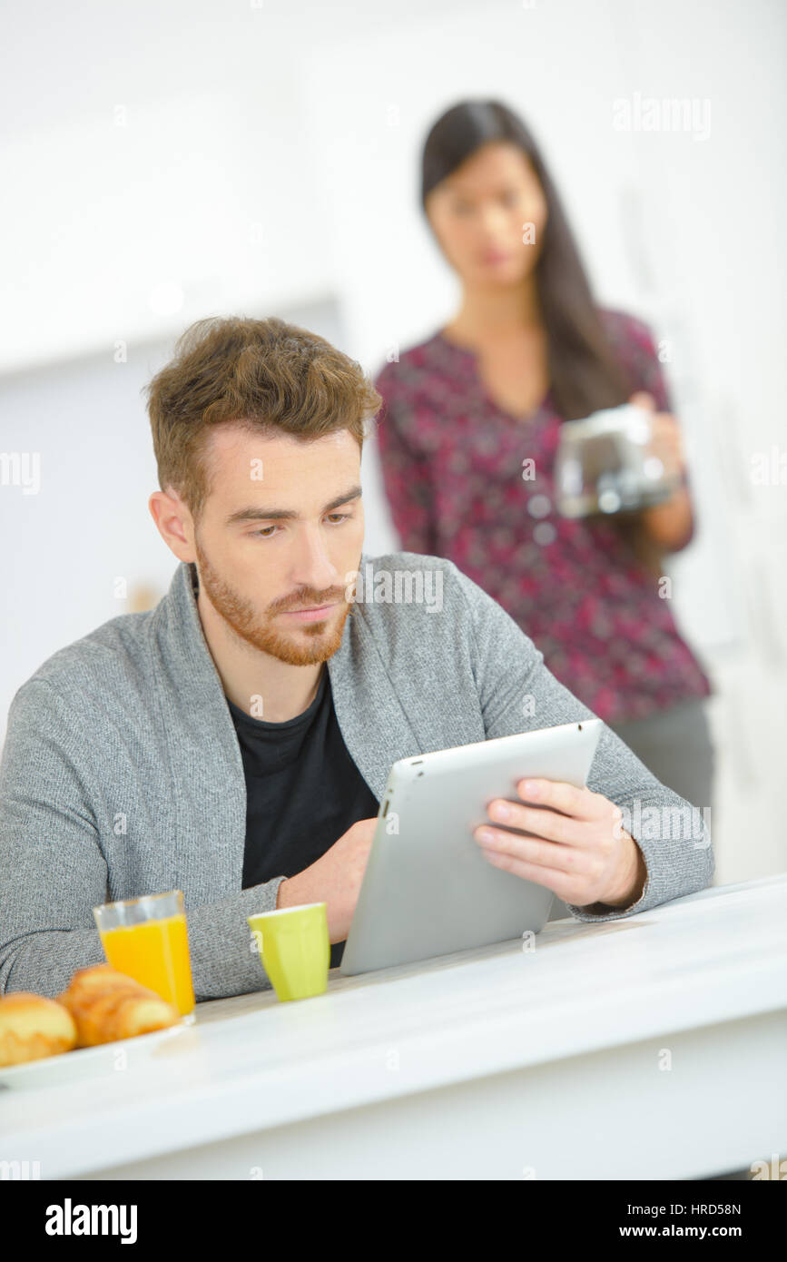 Boyfriend breakfast hi-res stock photography and images - Alamy