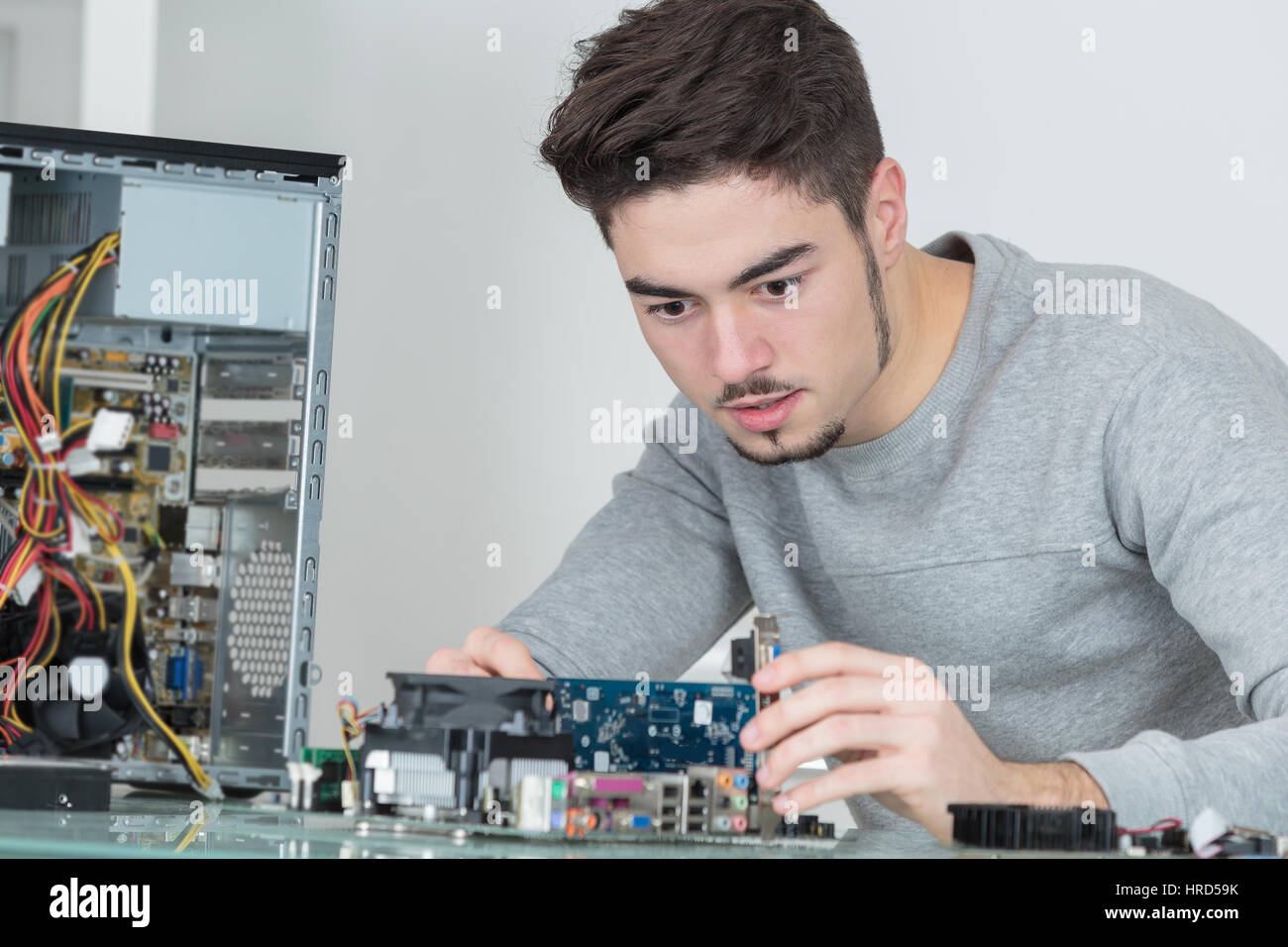 assembling computer parts Stock Photo - Alamy