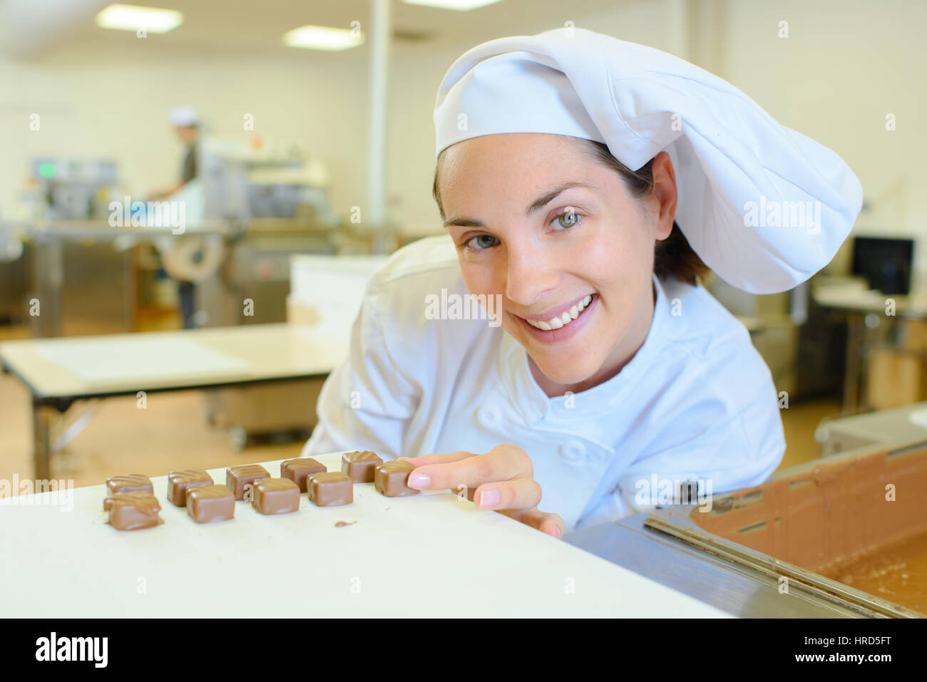 chef with chocolate bars Stock Photo - Alamy