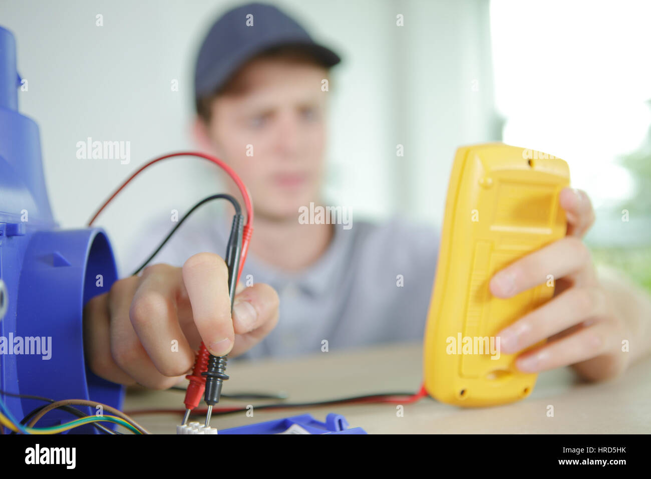 testing the electrical flow Stock Photo - Alamy