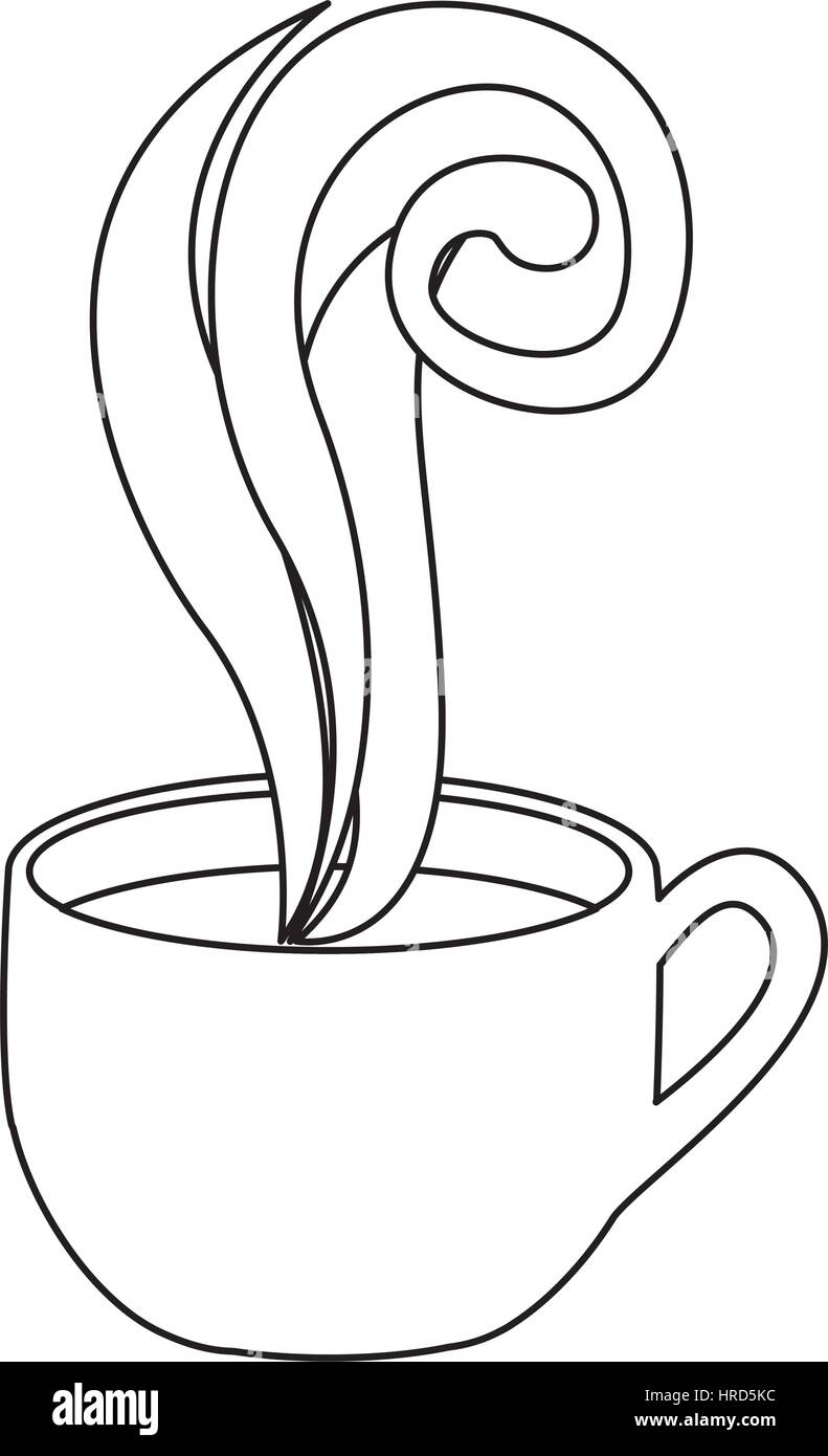 figure coffee cup with steam Stock Vector Image & Art - Alamy