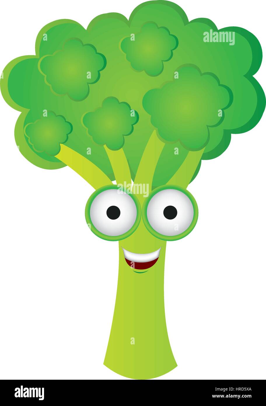 color kawaii happy broccoli icon Stock Vector Image & Art - Alamy