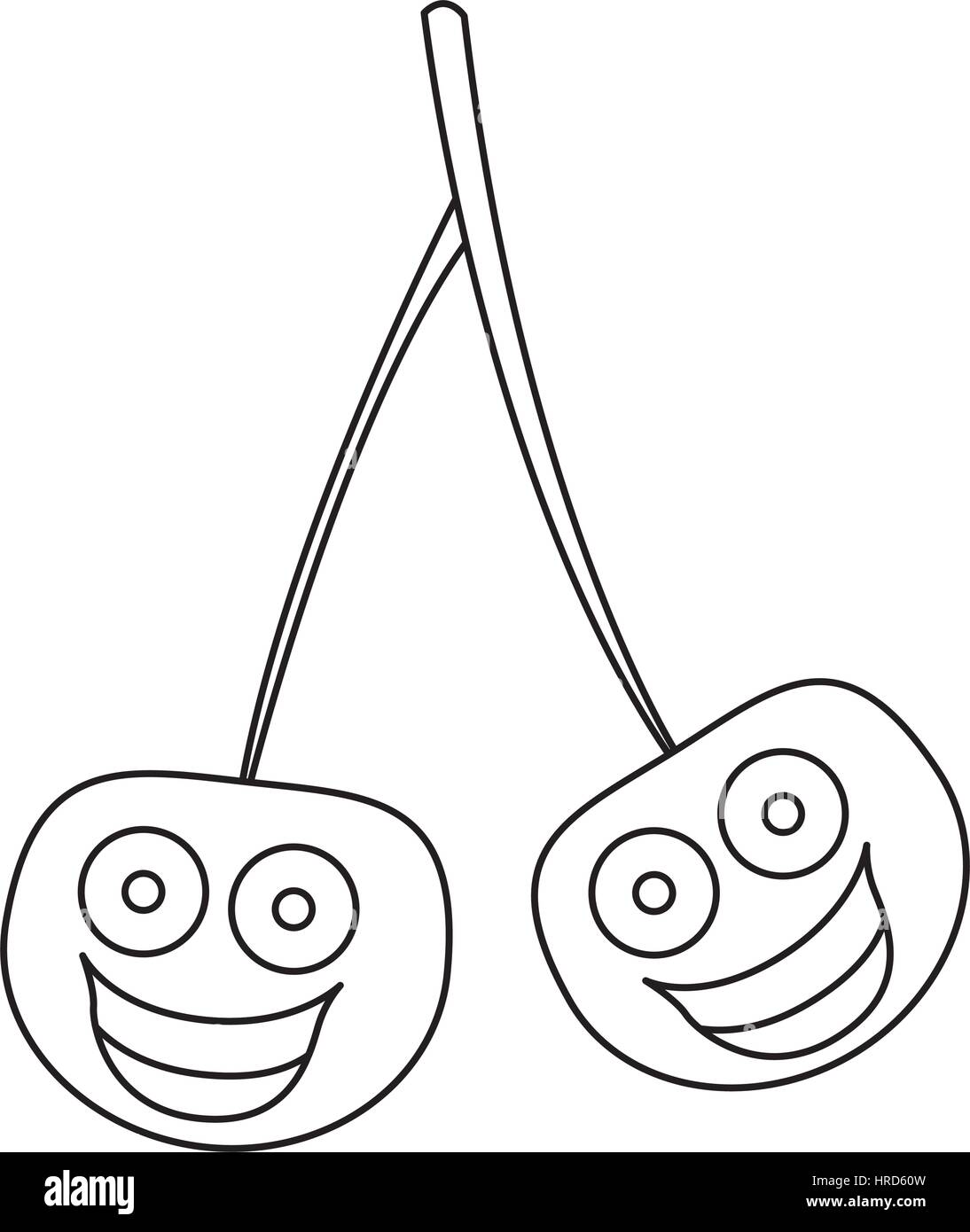 Kawaii apple icon Cut Out Stock Images & Pictures - Alamy