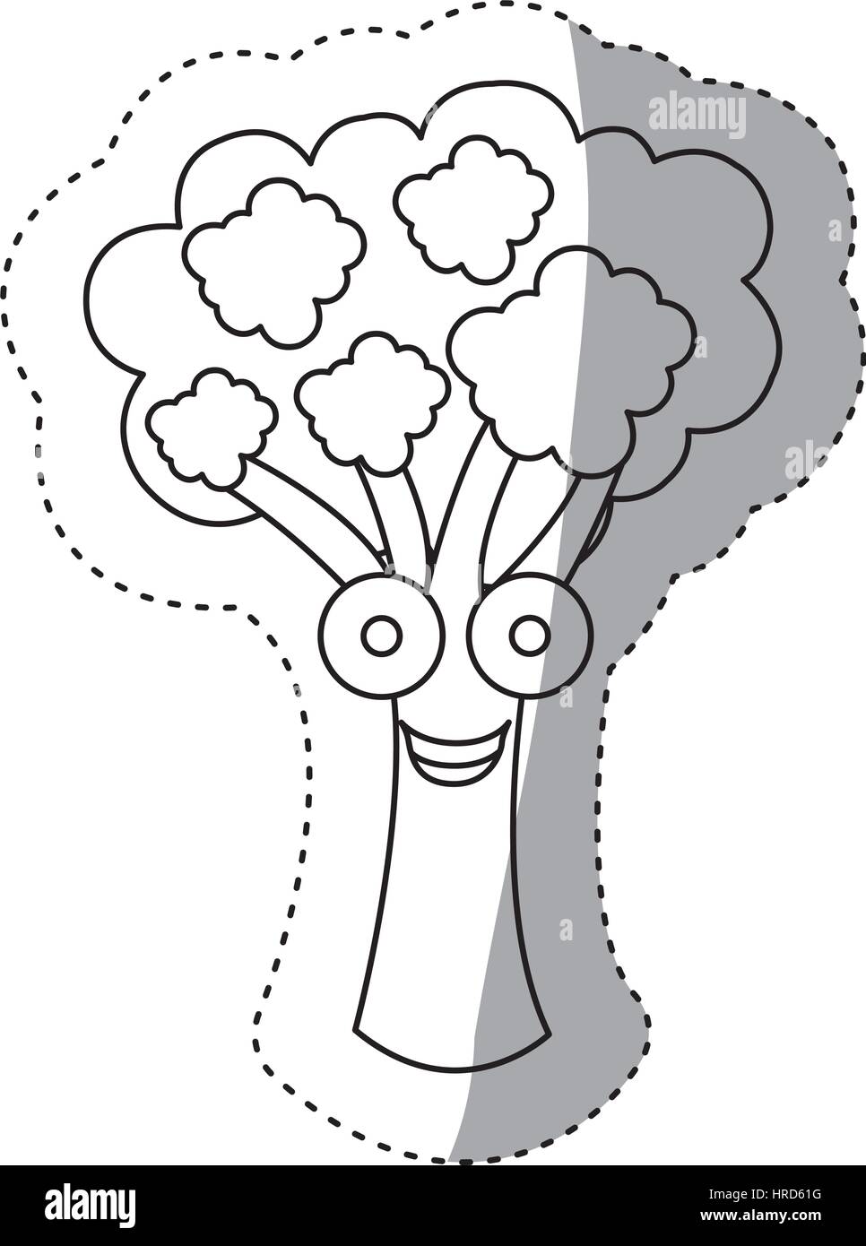 Boy cartoon broccoli vegetable hi-res stock photography and images - Alamy