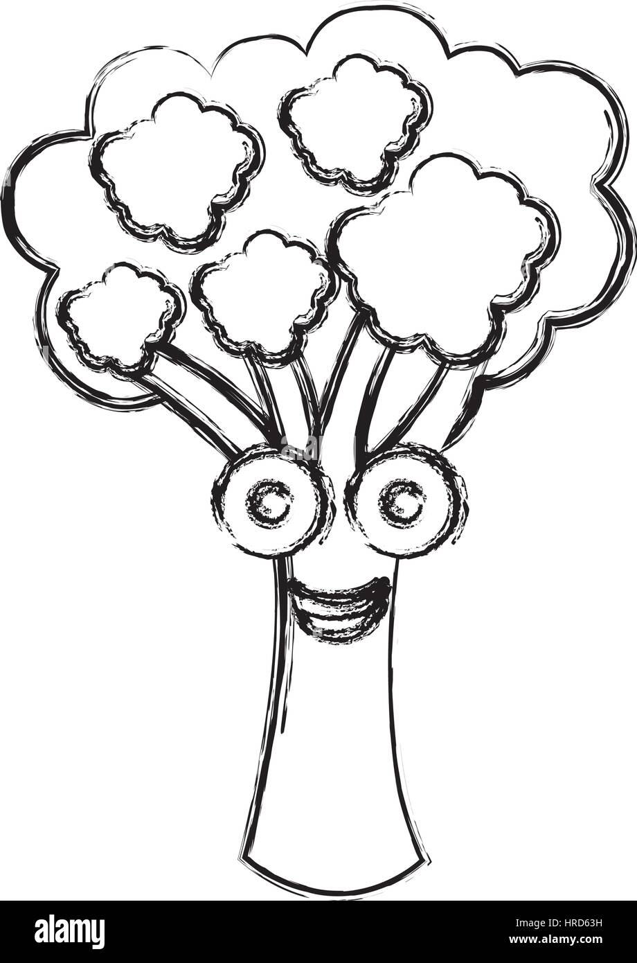 Boy cartoon broccoli vegetable hi-res stock photography and images - Alamy