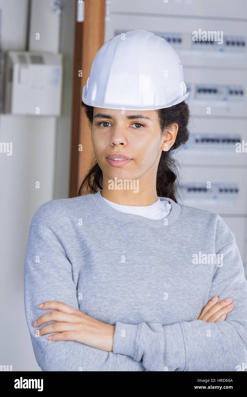 woman worker posing Stock Photo - Alamy