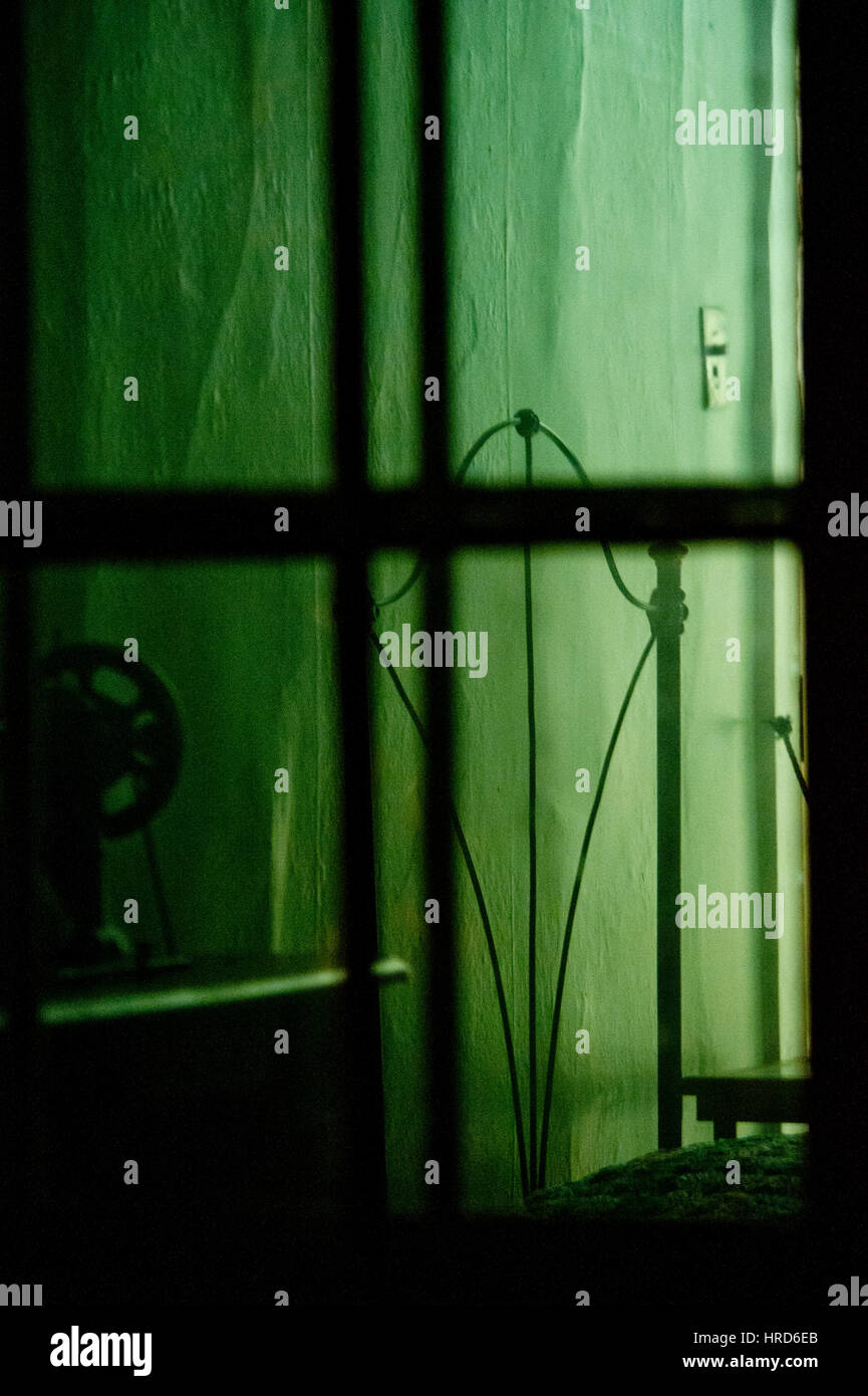 Window of a haunted house Stock Photo - Alamy