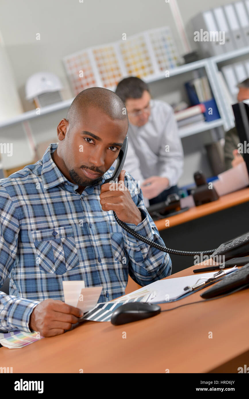 Placing a telephone order Stock Photo - Alamy