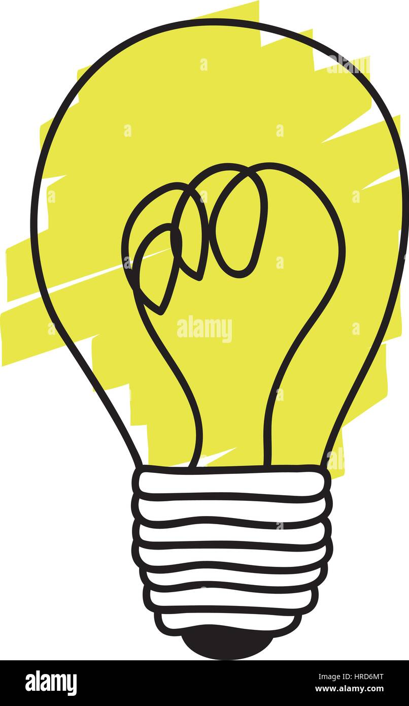 yellow sticker paint bulb icon Stock Vector Image & Art - Alamy