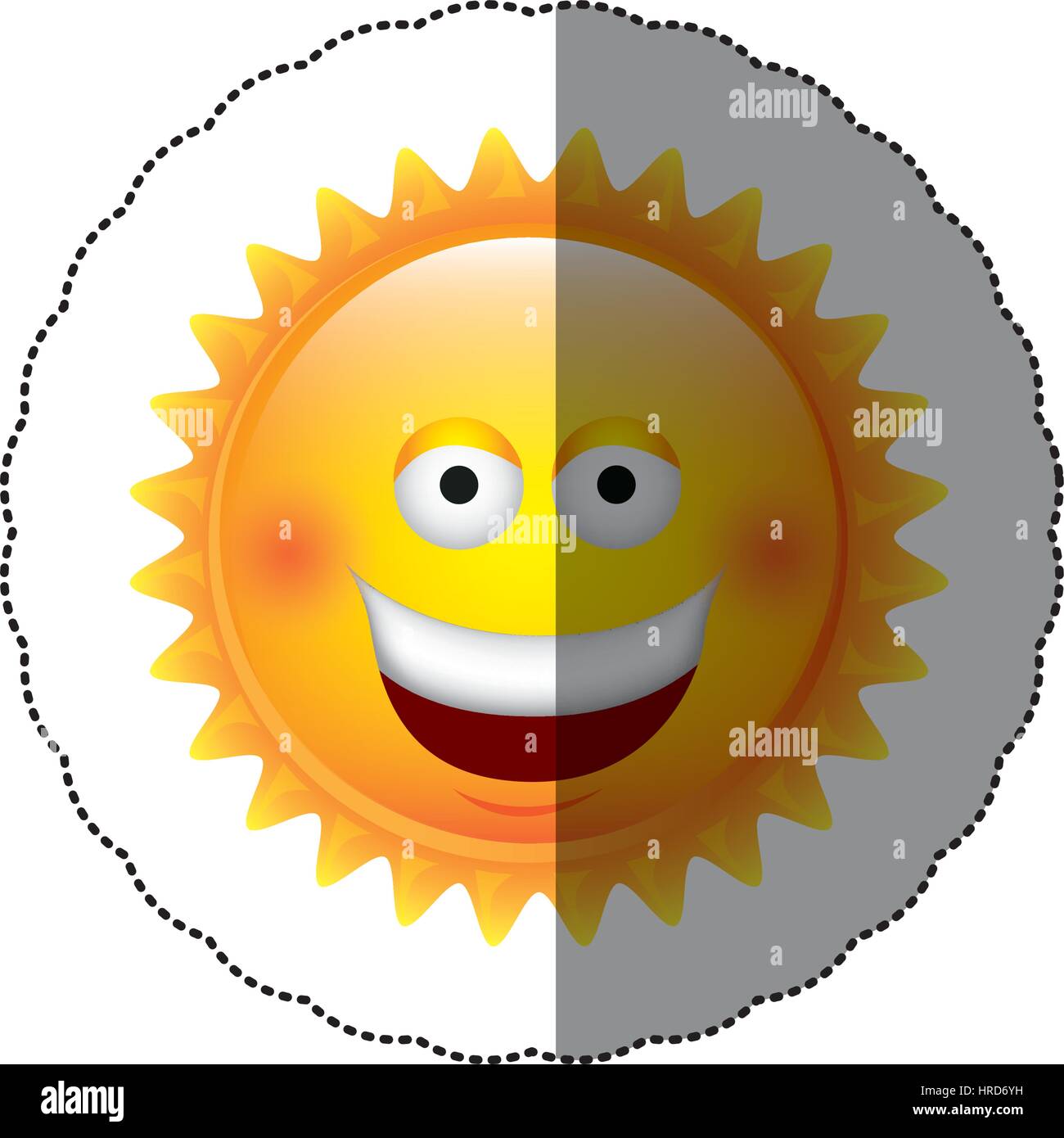 Happy laughing sunshine Stock Vector Images - Alamy