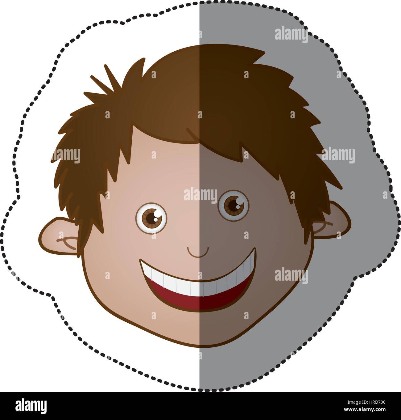 Boy child icon image sticker hi-res stock photography and images - Alamy