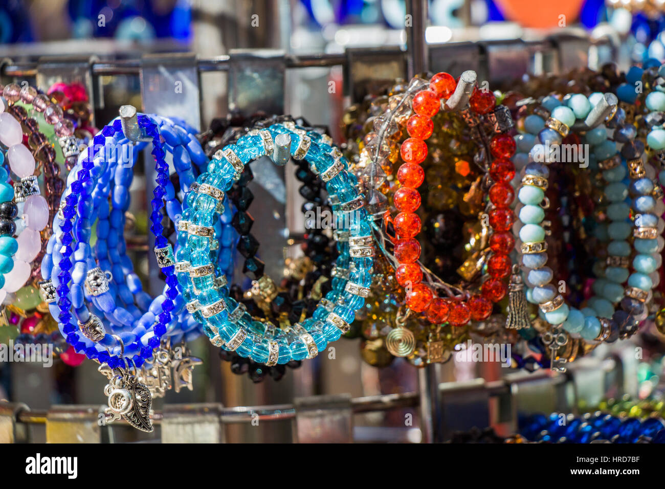 Colorful beads of various color Stock Photo - Alamy