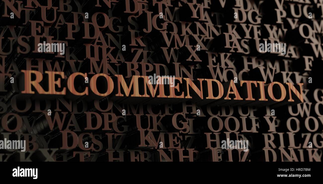 Recommendation - Wooden 3D rendered letters/message. Can be used for an ...