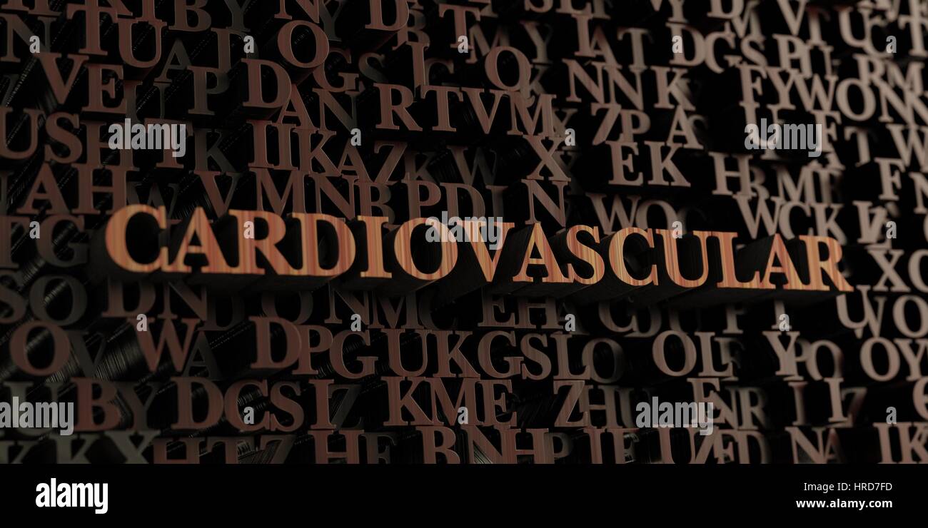 Cardiovascular - Wooden 3D rendered letters/message. Can be used for an ...