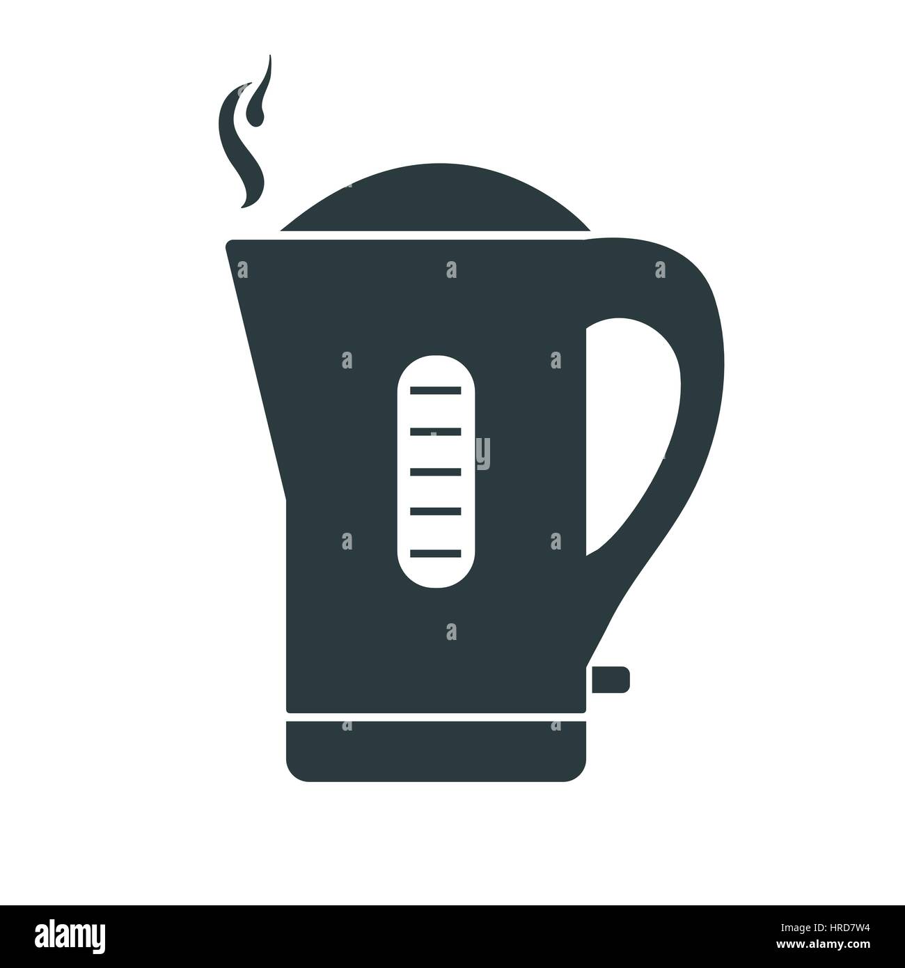 Electric kettle icon flat Stock Vector Images - Alamy