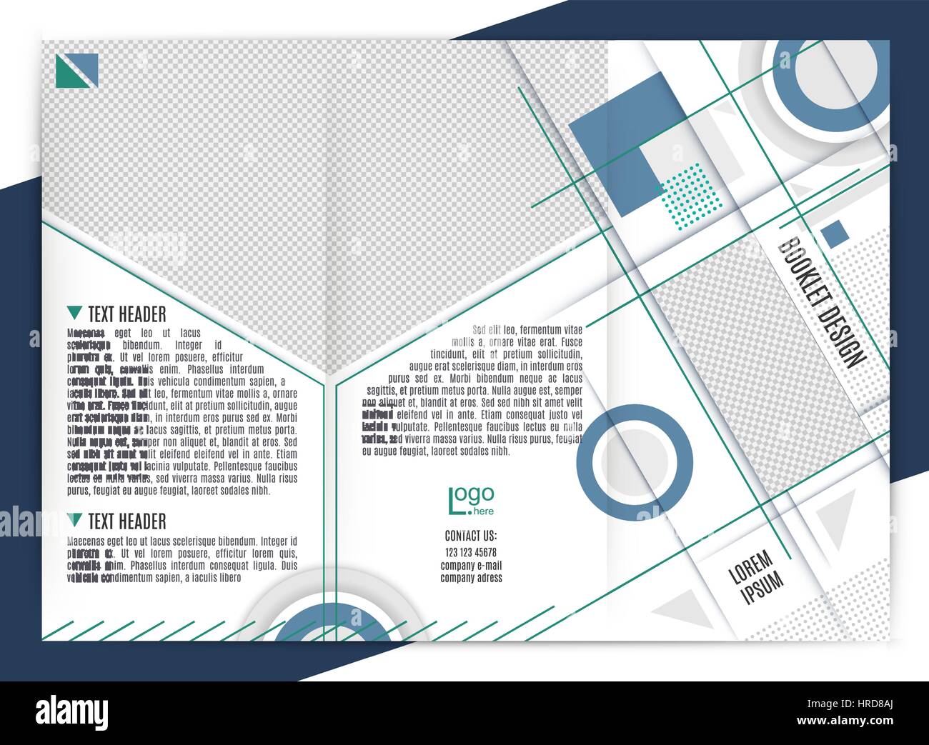 Brochure design template. vector trifold geometric abstract. trandy ...