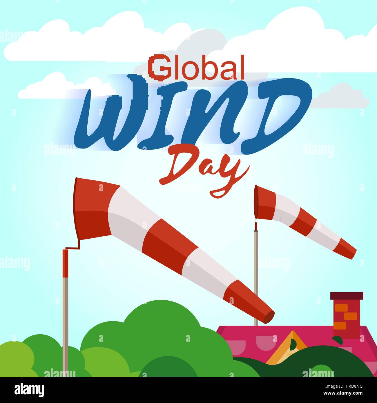 Global wind day 15 jun Stock Vector Image & Art - Alamy