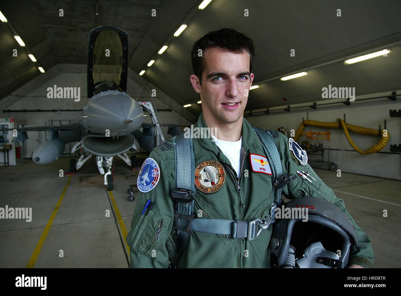 F16 airbase of the dutch royal airforce Stock Photo - Alamy
