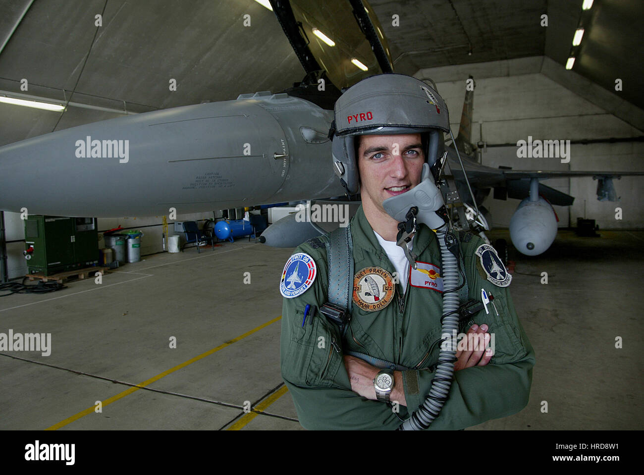 F16 airbase of the dutch royal airforce Stock Photo - Alamy