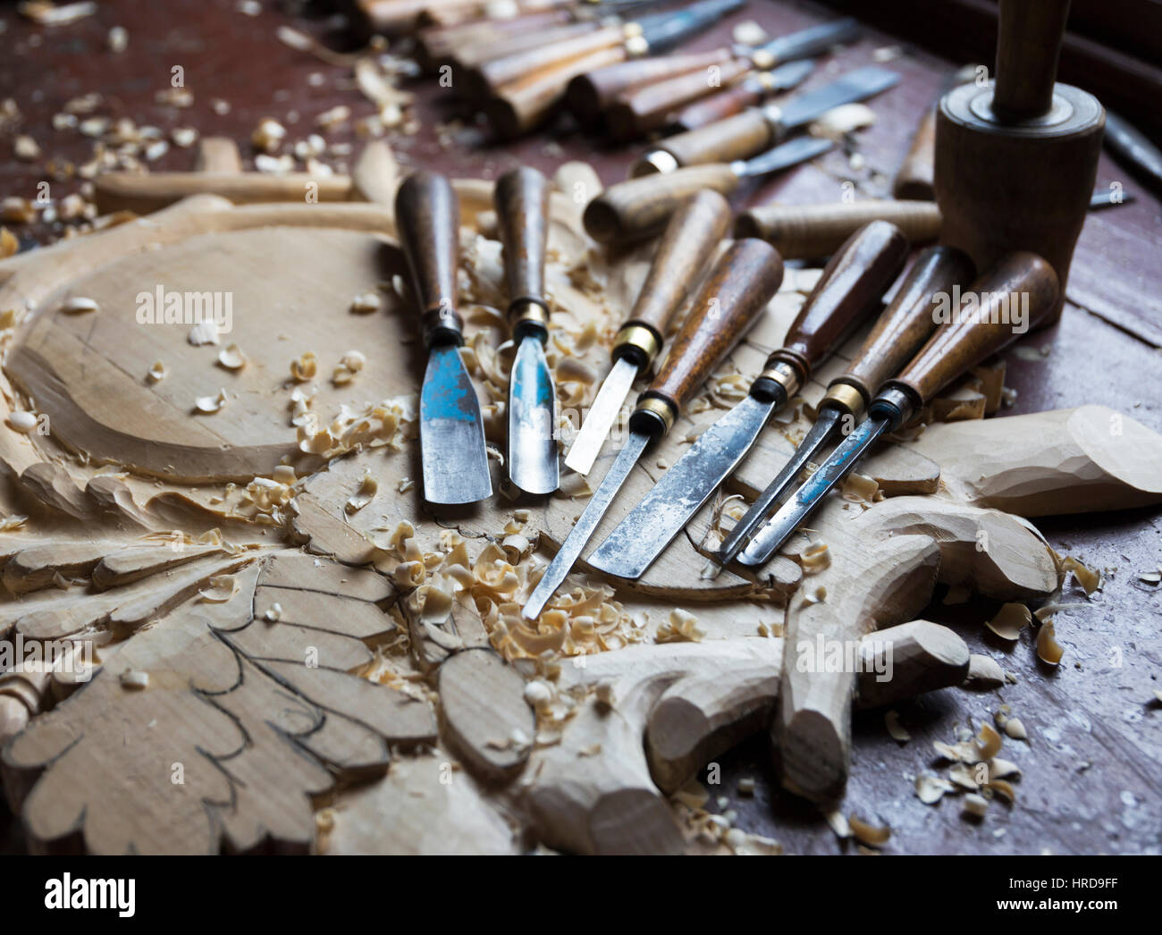 Carpenter tools for wood working Stock Photo - Alamy