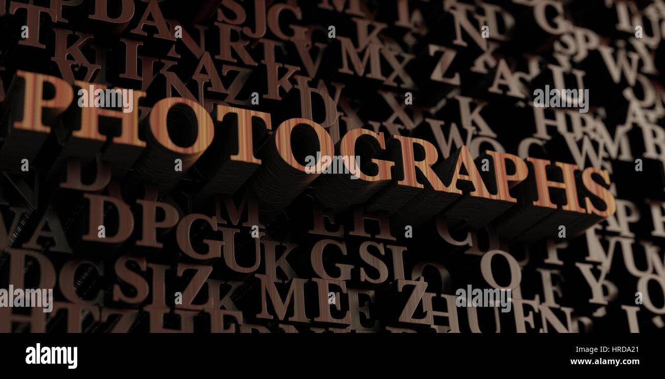 Photographs - Wooden 3D rendered letters/message. Can be used for an ...