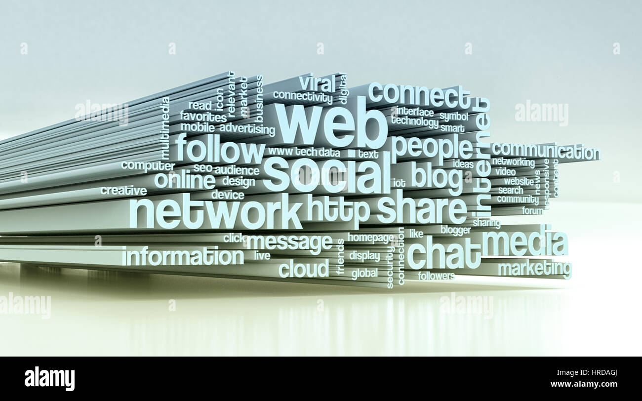 Social network word hi-res stock photography and images - Alamy
